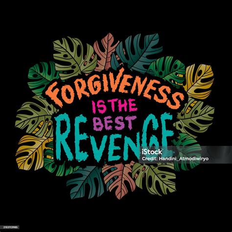 용서는 최고의 복수입니다 이슬람 인용문 벡터 일러스트 레이 션입니다 Best Single Word에 대한 스톡 벡터 아트 및 기타 이미지 Best Single