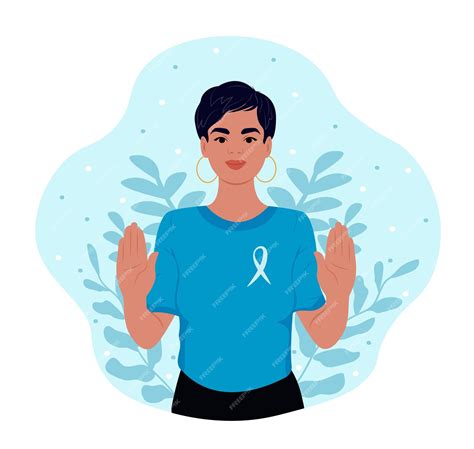 Premium Vector Sexual Assault Awareness Month Banner Woman Against