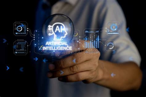 Data Analysis Trading Ideas Businessman Working With Data Chart With Ai Robot Showing The Use Of