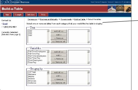 Revised Instructions On The Build A Table Web Site Variables Page Download Scientific Diagram