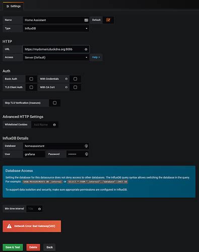 Grafana Influxdb Ssl 502 Error Home Assistant Companion For Apple Home Assistant Community