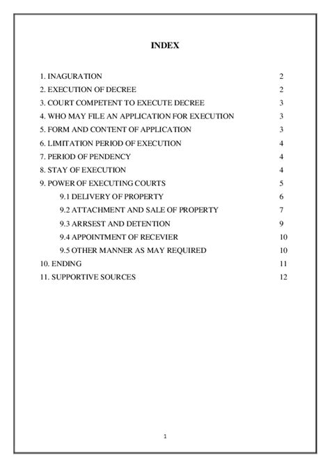 Doc Execution Of Decree Under Code Of Civil Procedure