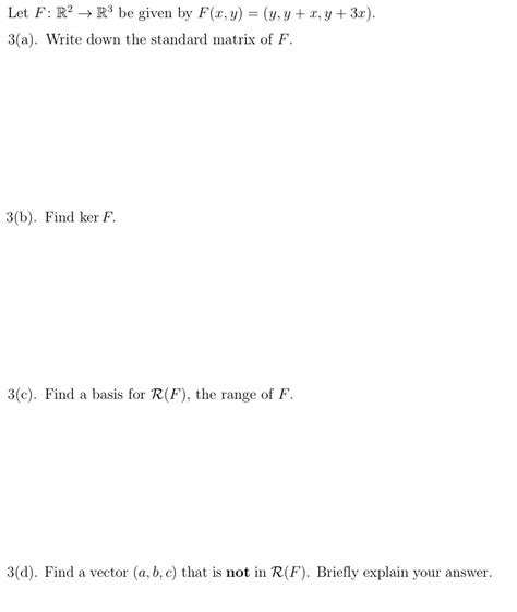 Solved Let F R R Be Given By F X Y Y Y X Y X A Chegg Com