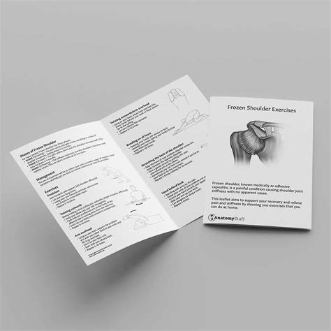 Frozen Shoulder Exercises Leaflet Printable Pdf Physiotherapy