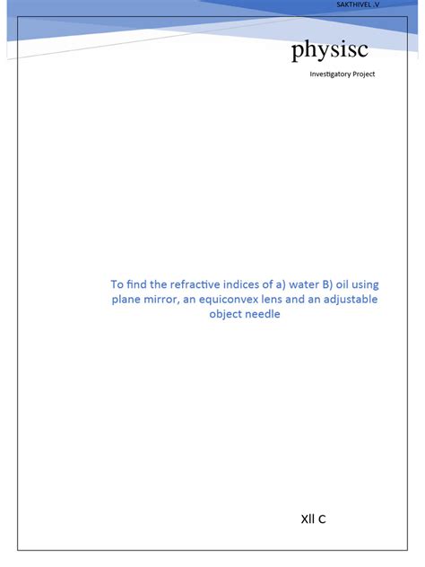 Physics Pdf Refractive Index Refraction