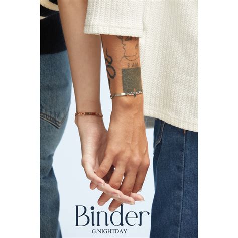 G Nightday Binder สลักชื่อฟรี สร้อยสแตนเลสที่แปลว่า สิ่งผูกมัด เราจะผูกมัดไปด้วยกัน Shopee