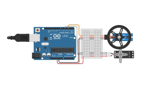 Circuit Design 4 Servomotor Tinkercad