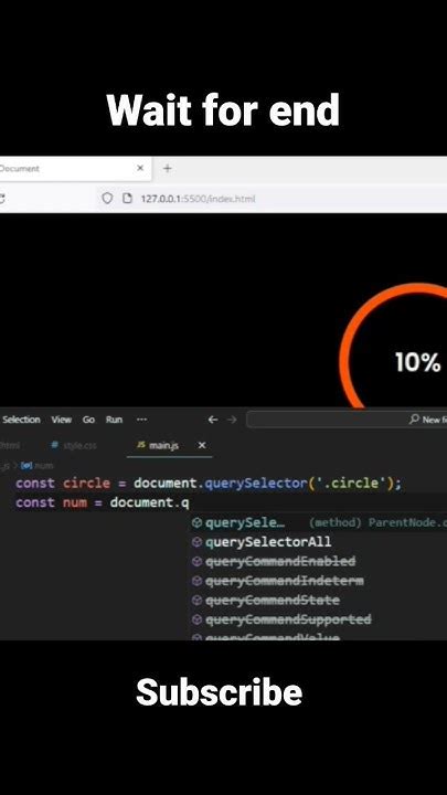 Circle Progress Using Html Css Javascript Css Programming
