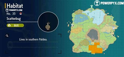 Pokemon Scarlet And Violet Scatterbug Location