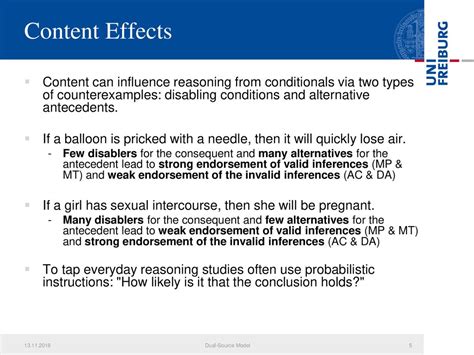 Suppression Effects In The Dual Source Model Of Conditional Reasoning
