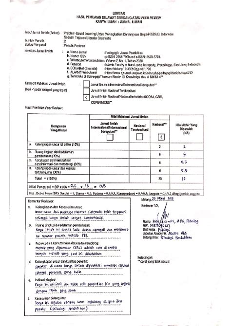 Pdf Problem Based Learning To Improve Critical Thinking Ability In