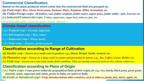 classification of crops pptx