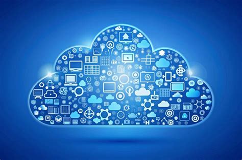 Cloud Computing Abstract Vector Graphic Icons Concept Premium Ai Generated Image