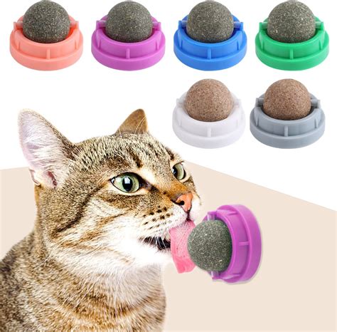 Cat Nip Ball Cat Toy With Cover Qty 1 Self Adhesive Catnip Balls Cute Cat Toys