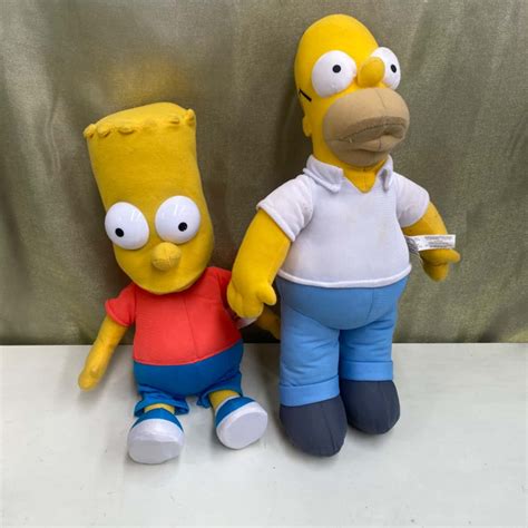 Homer And Bart Simpson Plush X2 Large S