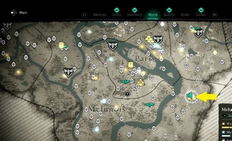 All Treasure Hoard Maps Locations Melun Paris The Siege Of Paris Dlc Assassins Creed