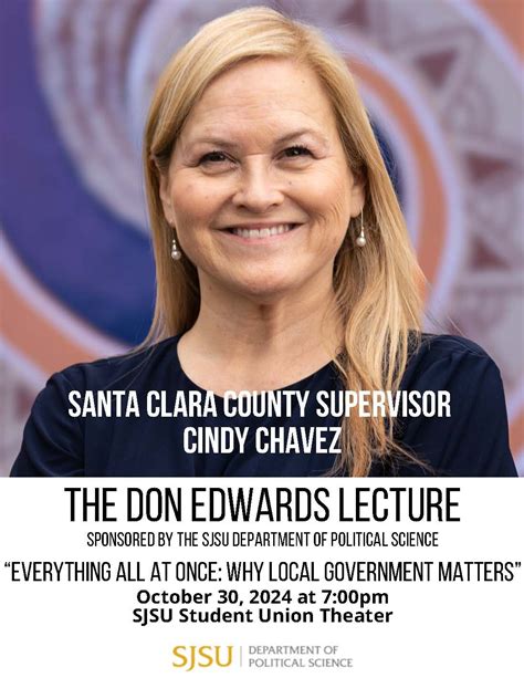 I Am Honored And Excited To Be Giving The Don Edwards Lecture At San