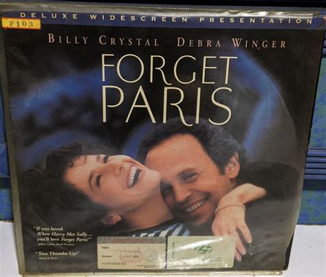 Retrovintage Laser Disc Forget Paris Movie Hobbies And Toys Music