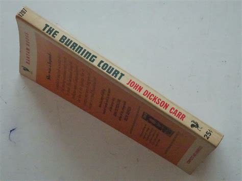 The Burning Court By Carr John Dickson Near Fine Softcover 1954 Powdersmoke Pulps