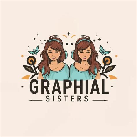 Logo Design For Graphical Sisters Dynamic Typography For The Tech Industry Ai Logo Maker