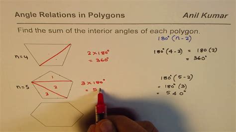 Interior Angle Sum Of Convex Polygons Worksheet Answers