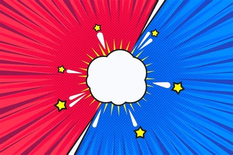 평면 디자인의 만화 스타일 배경 무료 벡터