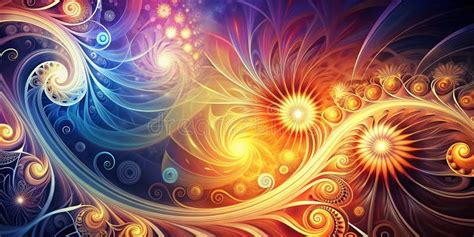 An Abstract Background Featuring Swirling Patterns Ai Generative Stock Illustration