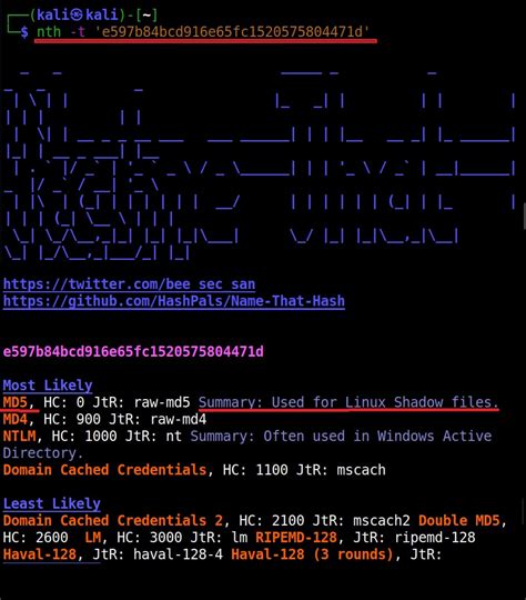Name That Hash A Tool To Identify Hashes Hackercool Magazine