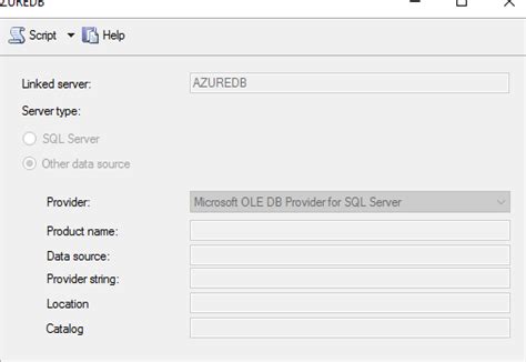 Executing Query Against Azure Sql Db Using Linked Server Takes Hours