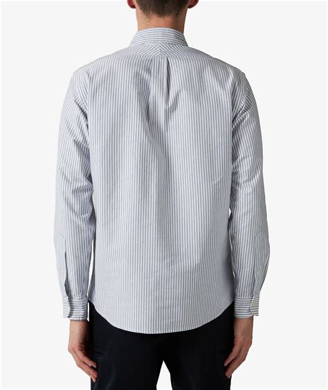 Human Made Striped Oxford Bd Shirt In Light Blue Svd