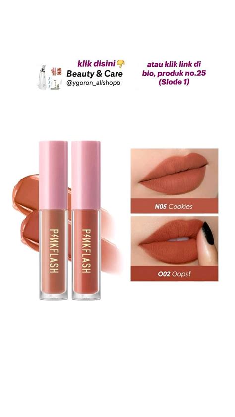 Jual Pinkflash Matte Liquid Lipstick Lembut Tahan Lama Anti Air Dengan