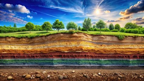 Unveiling The Earths Subsurface A Detailed Panoramic Crosssection Of