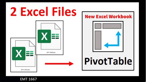 combine two excel files into pivottable report excel magic trick 1667