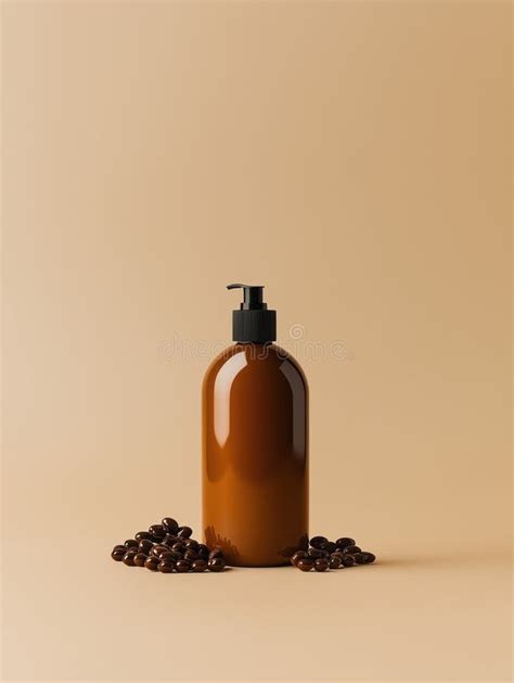 Refillable Amber Glass Pump Bottle With A Modern Design Suitable For