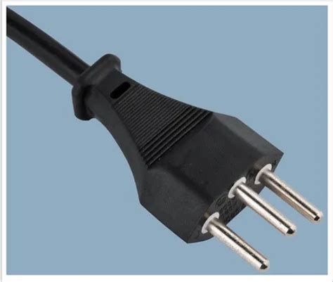 Swiss Ch Type 12 Non Rewirable Sev 3 Prong Grounded 10a Plug Power Cord At ₹ 50 Piece Power