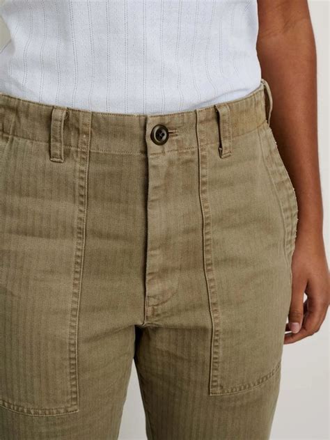 Alex Mill Neil Utility Pants Vintage Olive Herringbone Garmentory
