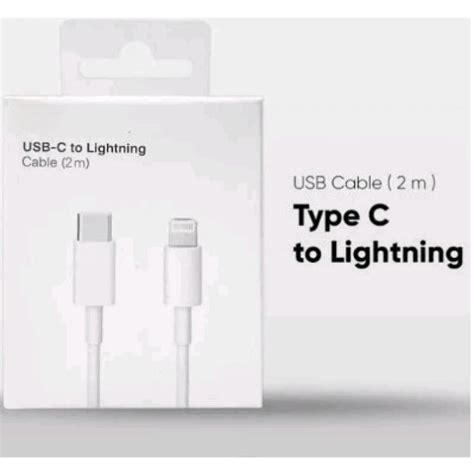 Jual Kabel Charger USB Type C Ke Lightning For IP IP Plug Tipe New Putih Shopee Indonesia