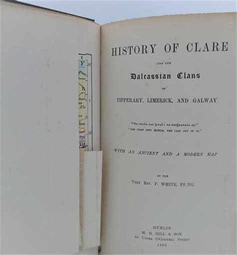 History Of Clare And The Dalcassian Clans Inscribed Copy 1893