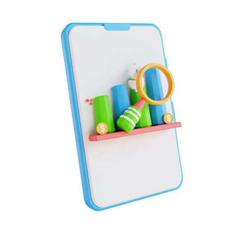 3d Illustration Low Poly Mobile Data Analysis 9390678 Png