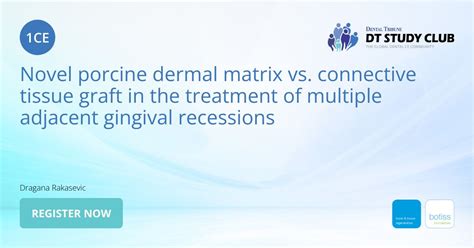 Novel Porcine Dermal Matrix Vs Connective Tissue Graft In The Treatment Of Multiple Adjacent