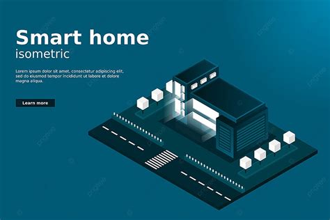 스마트 시티 또는 지능형 건물 아이소메트릭 벡터 개념 템플릿 Psd 다운로드 디자인 자료 다운로드