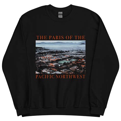 The Paris Of The Pacific Northwest Unisex Black Sweatshirt
