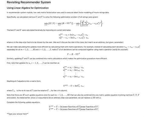 Revisiting Recommender System Using Linear Algebra