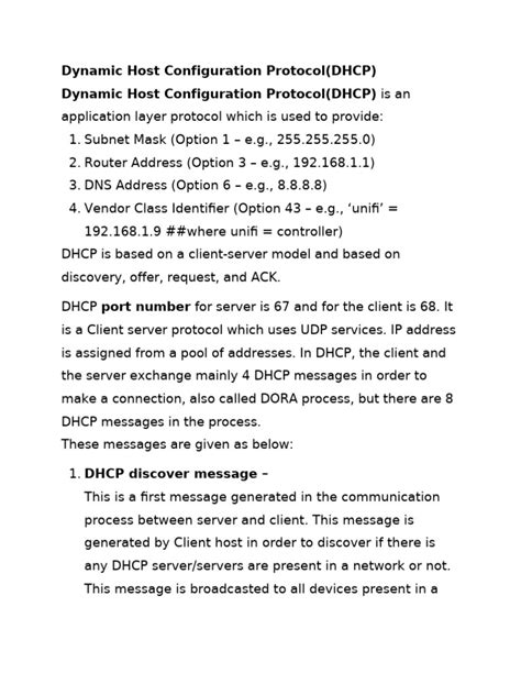 Dynamic Host Configuration Protocol Pdf