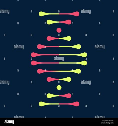 Biology Biotechnology And Chemistry Cartoon Dna Sign Micro Element