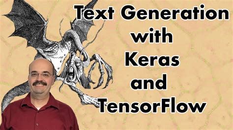 Text Generation With Keras And Tensorflow 103 Youtube