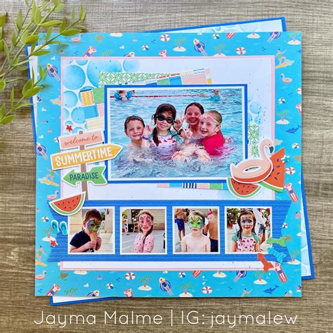 Pin By Barbara Shaver On Scrapbooking Summer Scrapbook Layouts