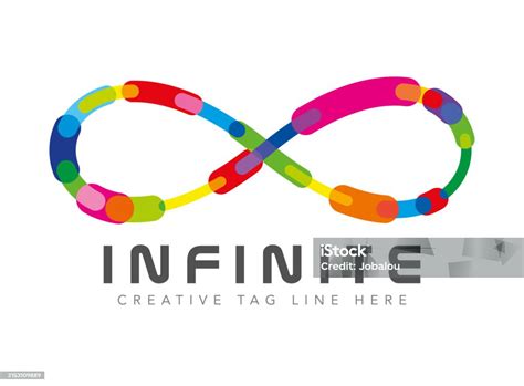 Dynamic Segments Of Colored Infinite Moebius Strip Symbol Stock Illustration Download Image