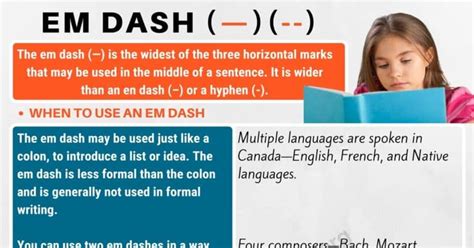 Em Dash When To Use An Em Dash Long Dash Punctuation Marks
