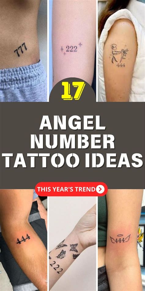 Get Inspired By Angel Number Tattoo Ideas Featuring 4444 And 1212